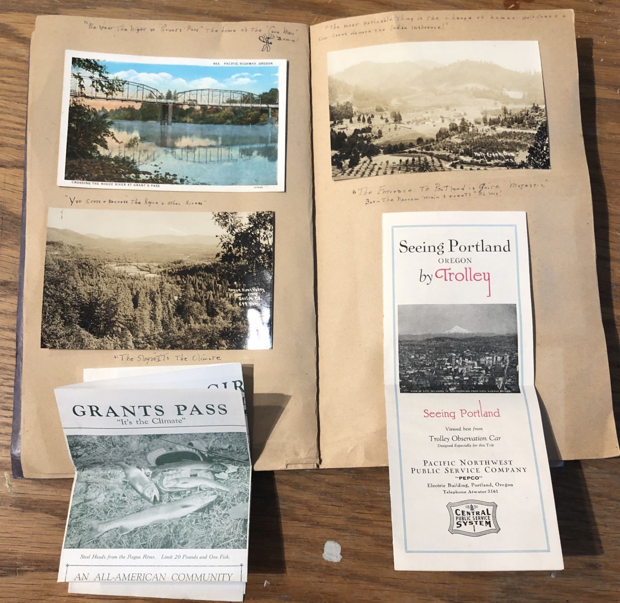 1930 SCRAPBOOK TRIP TO NORTHWEST, CANADA and CALIFORNIA